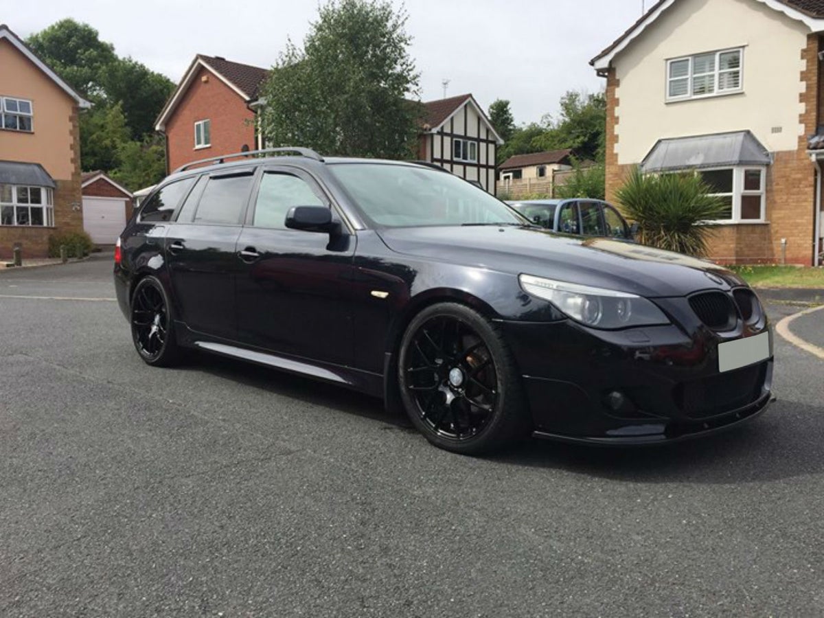 BMW E61 touring 03-10 sivulasien tuulenohjainsarja Heko | Tuning Design ...